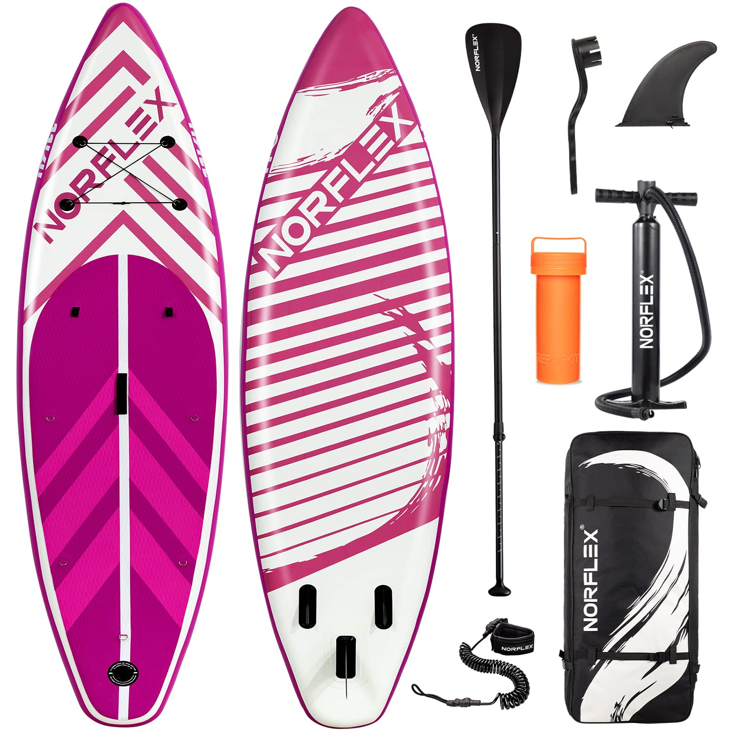 Inflatable Paddle Board Bundle - Stand Up Paddle Board, Floating Yoga